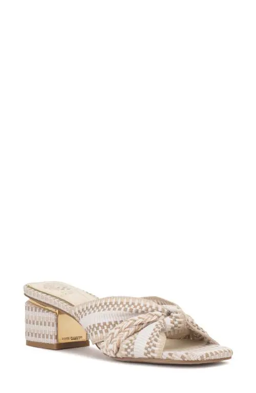 Vince Camuto Atemly Block Heel Sandal - Ivory Multi