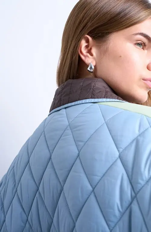 Topshop Patchwork Quilted Jacket