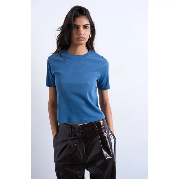 Topshop Everyday Shrunken Cotton T-shirt