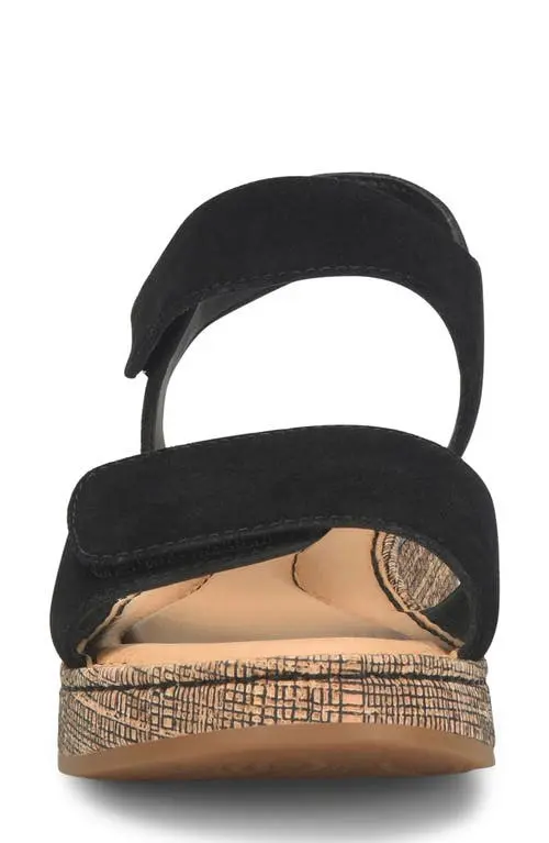 BØRN Cabanas Wedge Sandal - Black