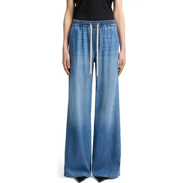 7 For All Mankind Pull-on High-waist Wide-leg Jeans - Hilo