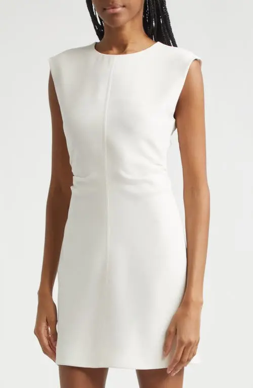 Veronica Beard Imara Ruched Mini Dress - Dove