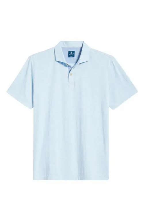 Johnnie-o Starnes Heathered Cotton Blend Polo - Zen
