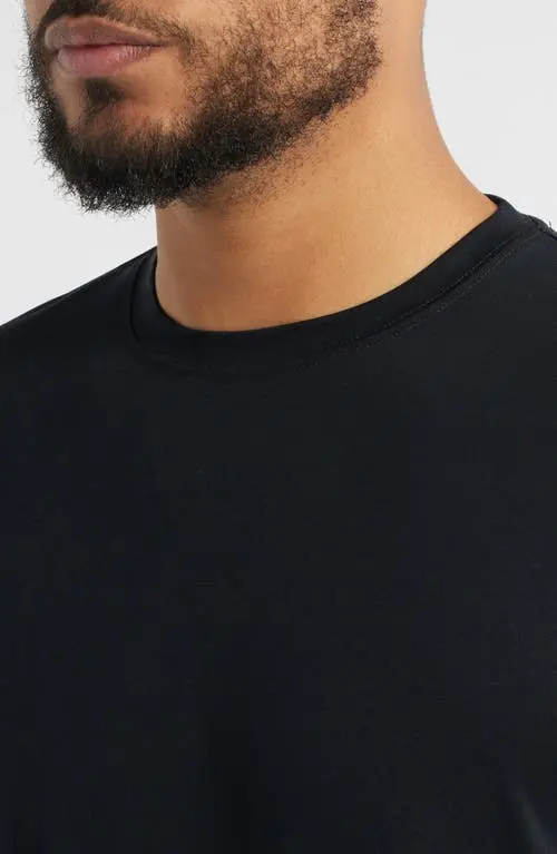 Johnnie-o The Tee Modal Blend Crewneck T-shirt - Black