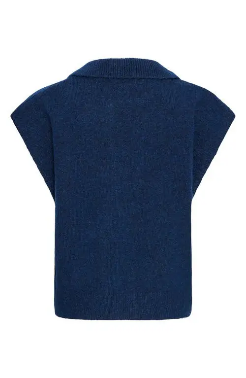ICHI Ihpovoke Collar Sweater Vest