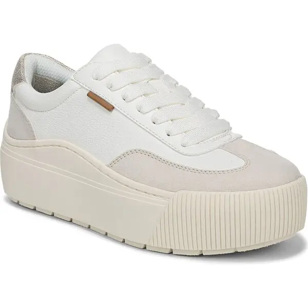 Dr. Scholl'S Time Off Platform Sneakers - White Birch