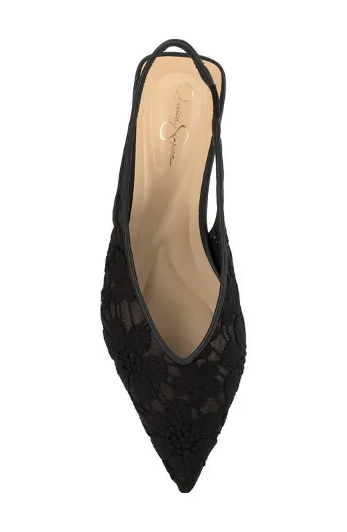 Jessica Simpson Mezzah Slingback Flat - Black 02