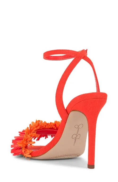 Jessica Simpson Omiena Ankle Strap Sandal - Poppy Papaya