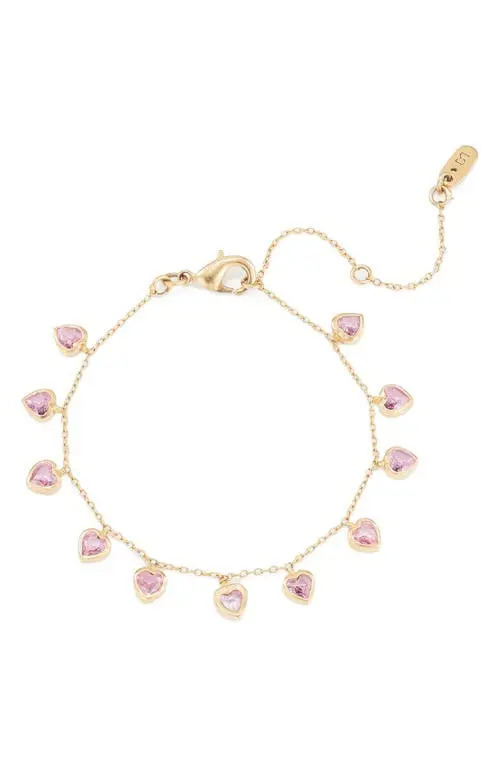 DEAN DAVIDSON Cherie Heart Charm Bracelet - Pink