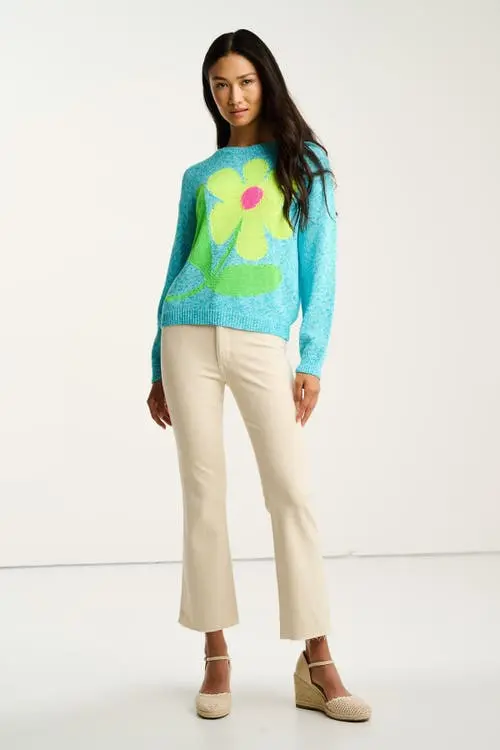 Lisa Todd Bel Fiore Flower Sweater