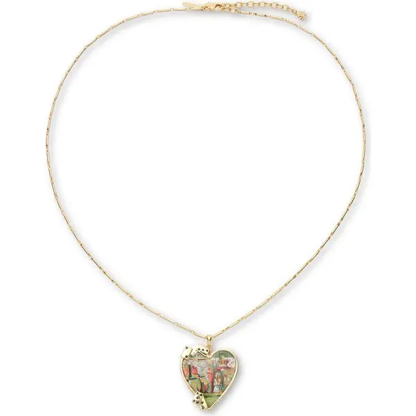 Lele Sadoughi The Nursery Alice Queen Of Hearts Necklace - Gold