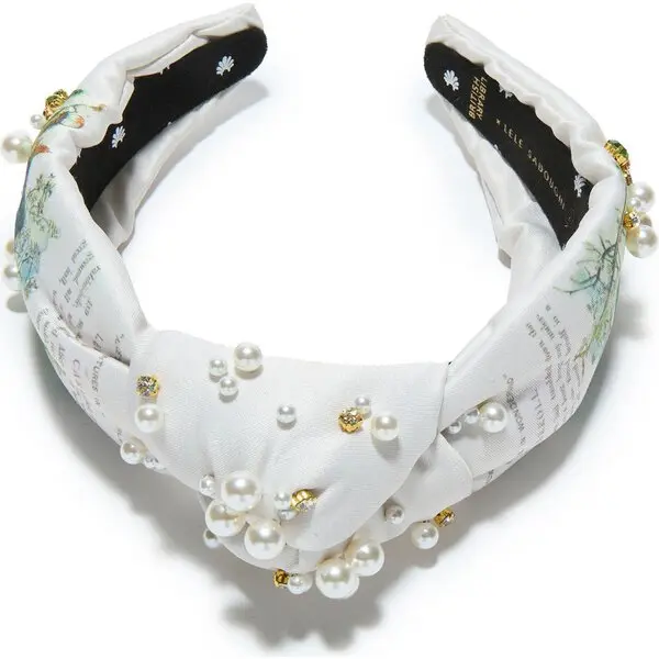 Lele Sadoughi The Nursery Alice Knotted Headband - Ivory