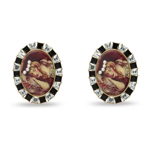 Lele Sadoughi Cameo Earrings - Sleeping Beauty