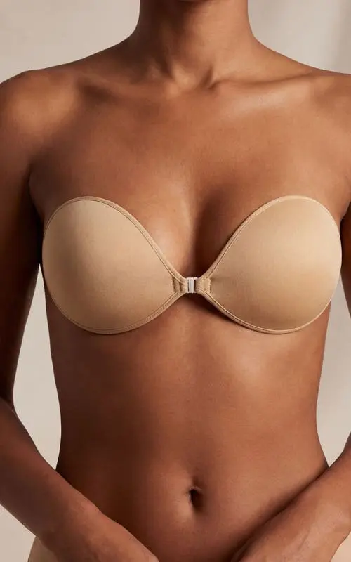 MISS CIRCLE NEW YORK Invisible Strapless Backless Adhesive Bra - Nude