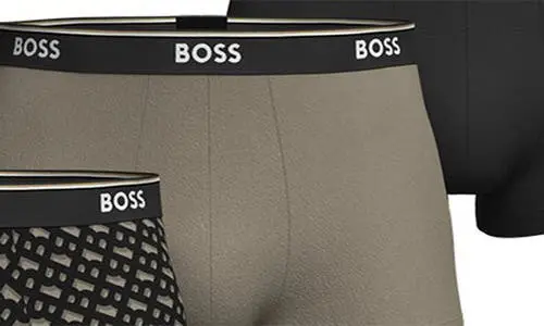 BOSS Assorted 3-pack Stretch Cotton Trunks