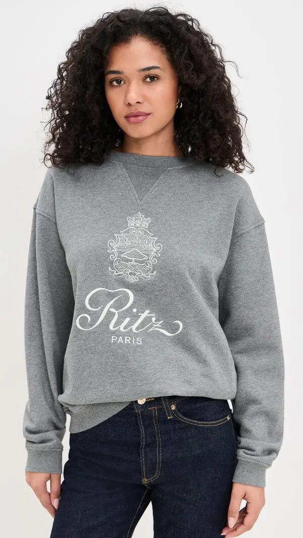 FRAME Ritz Sweatshirt - Heather Grey