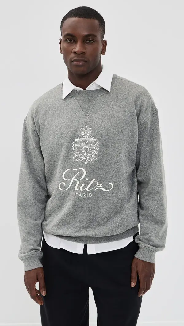 FRAME Ritz Sweatshirt - Heather Grey
