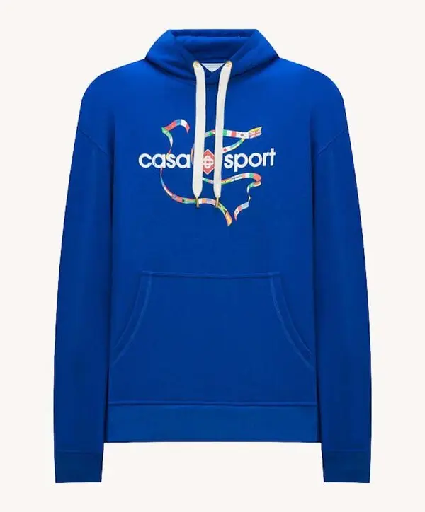 Casablanca Drapeau De Collombes Printed Hoodie