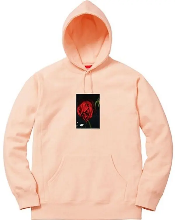 Supreme Araki Rose Hooded Sweatshirt - Peach