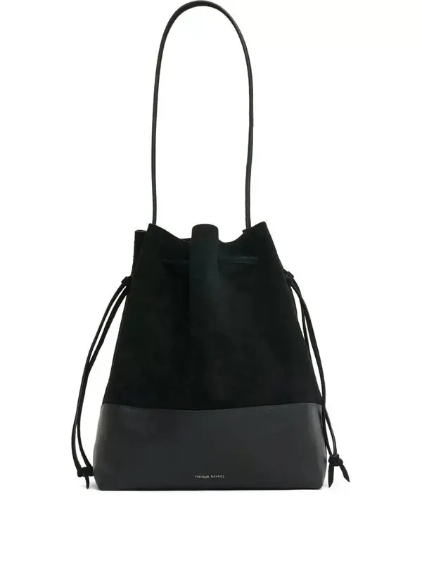 MANSUR GAVRIEL Cabas Drawstring Bucket Bag - Black