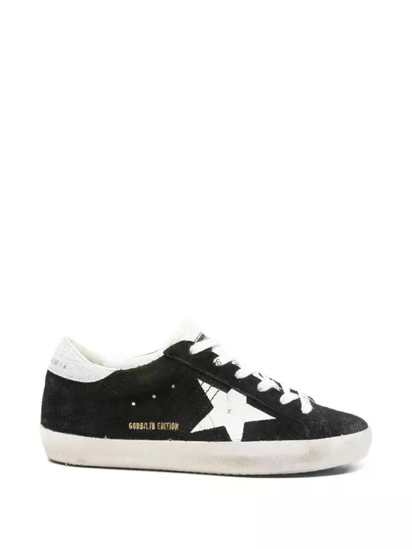 GOLDEN GOOSE Super-star Lace-up Sneakers - Black
