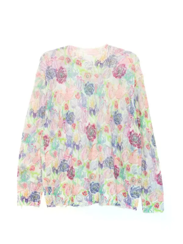 JNBY Floral Knitted Top