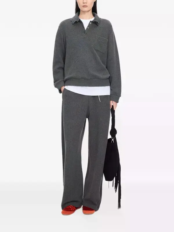 JNBY Lace-collar Sweater - Grey