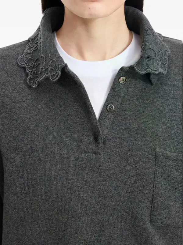 JNBY Lace-collar Sweater
