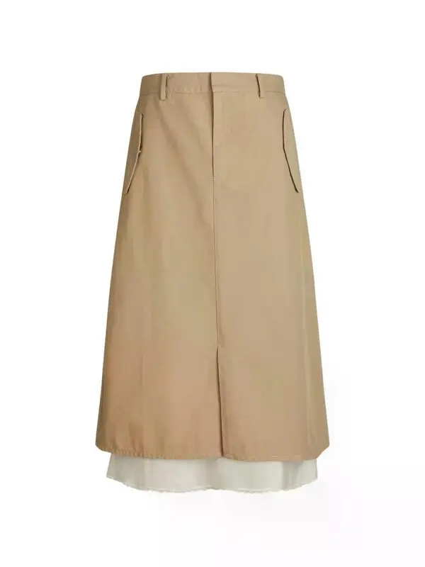 JNBY Layered Midi Skirt - Neutrals