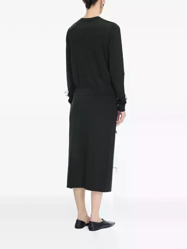 JNBY Arrow-embellished Midi Skirt - Black