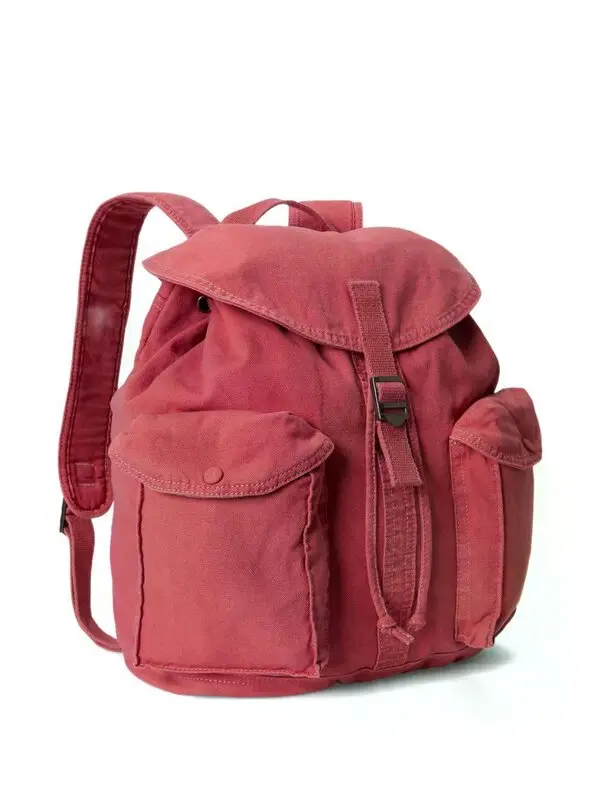 Polo Ralph Lauren Buckled Flap Canvas Backpack