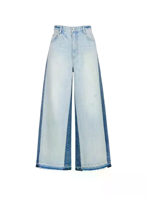 JNBY Colour-block Wide-leg Jeans - Blue