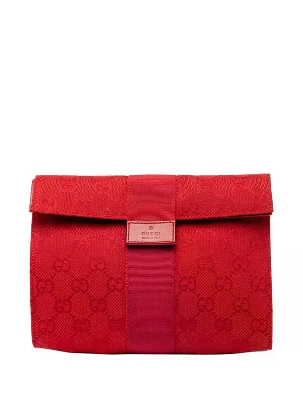 Gucci Gg Canvas Clutch Bag