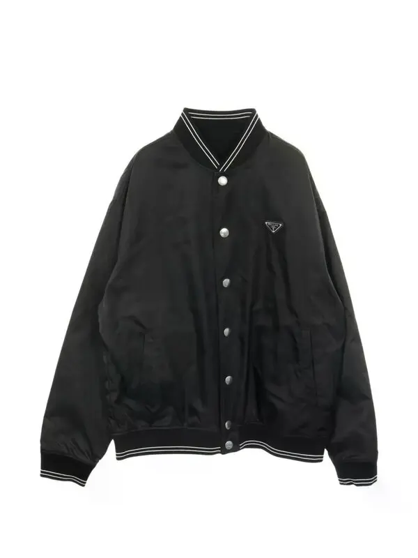 Prada 2010s Triangle-logo Bomber Jacket