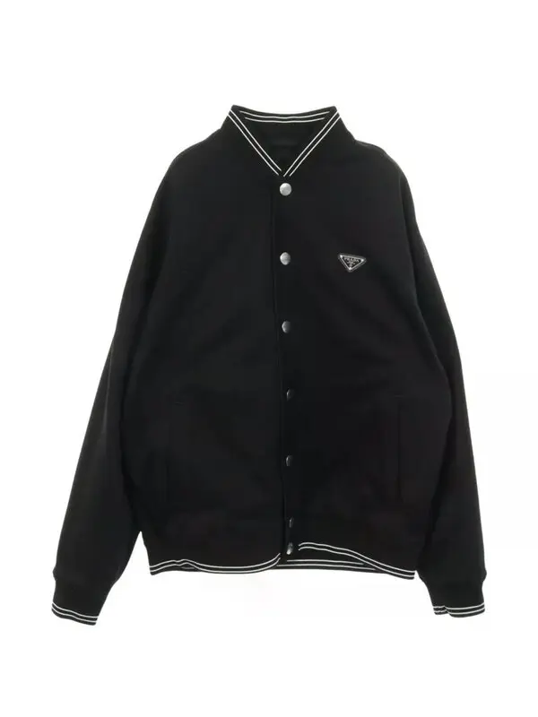 Prada 2010s Triangle-logo Bomber Jacket