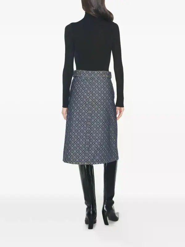 Tory Burch Flared Buttoned Skirt