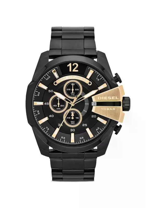 DIESEL Mega Chief 48mm Watch - Black