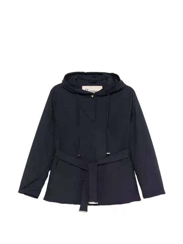 Herno Belted Hooded Jacket - Blue