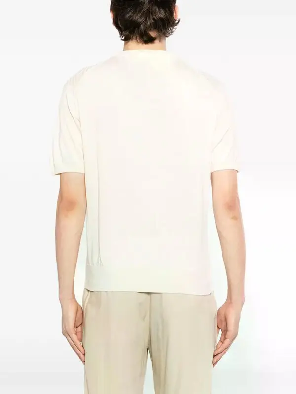 Canali Microstructured Cotton T-shirt