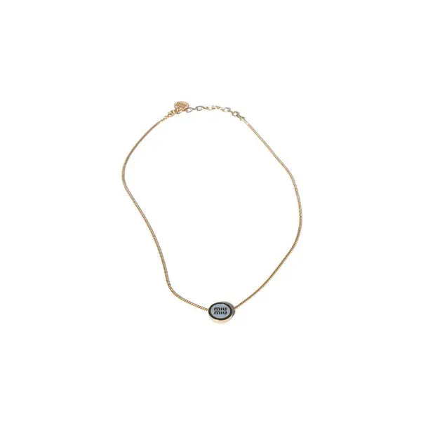 Miu Miu Metal Necklace - Light Blue