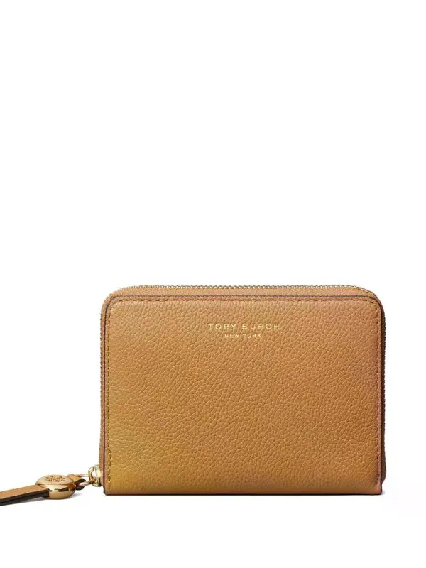 Tory Burch Romy Zip Around Medium Wallet - Brown