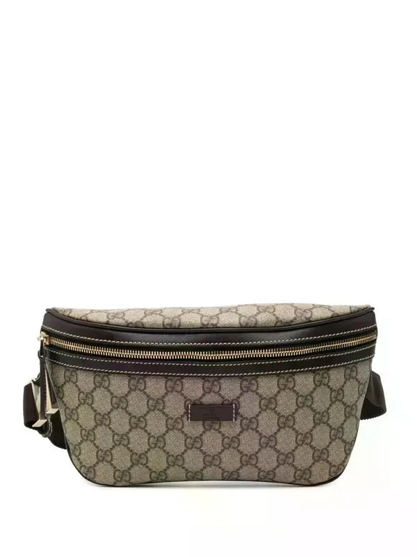 Gucci Gg Supreme Belt Bag - Brown