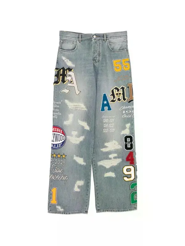 Amiri Varsity-patch Jeans