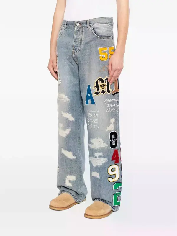 Amiri Varsity-patch Jeans