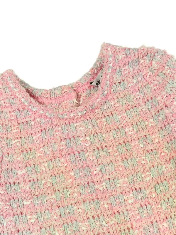 Balenciaga 2010s Tweed Button Dress
