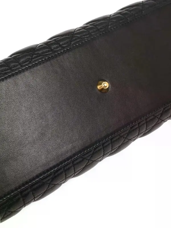 Dior 2013 Large Lady Cannage-leather Tote Bag - Black