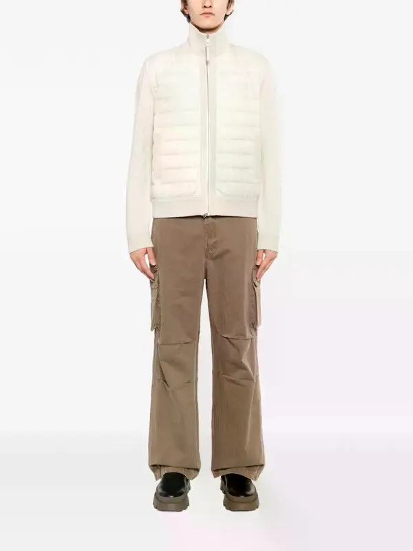 Moncler Padded Wool Zip-up Cardigan