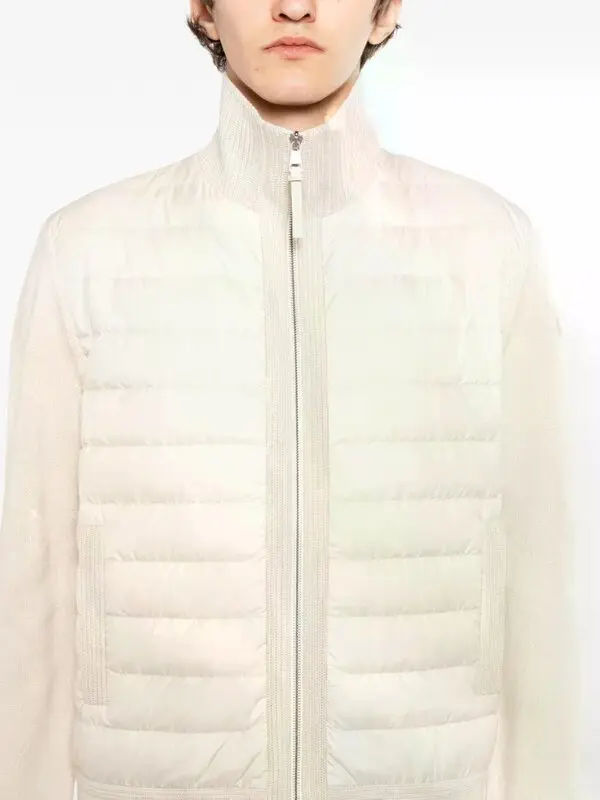 Moncler Padded Wool Zip-up Cardigan