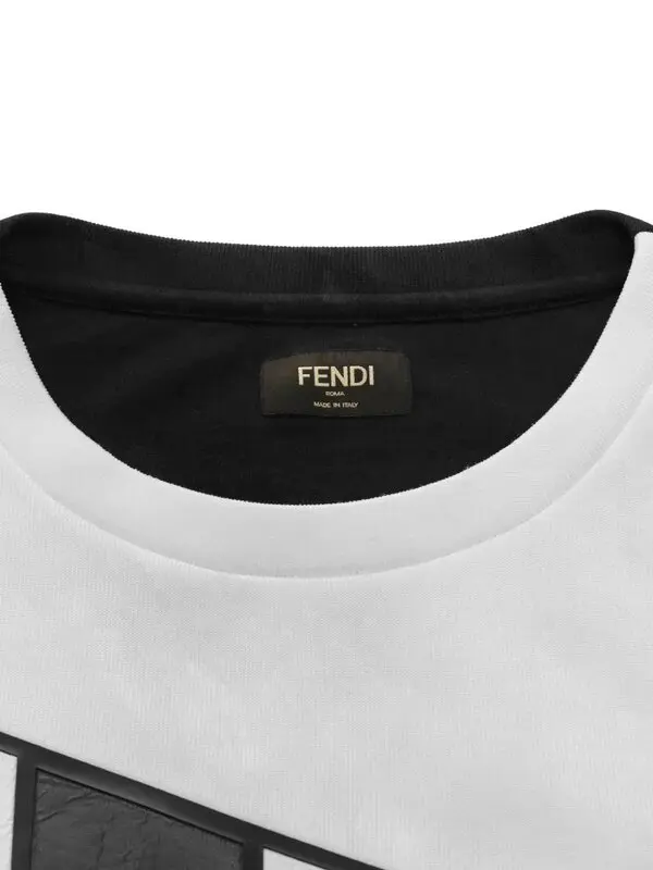 Fendi Logo-detail Crew-neck Sweater