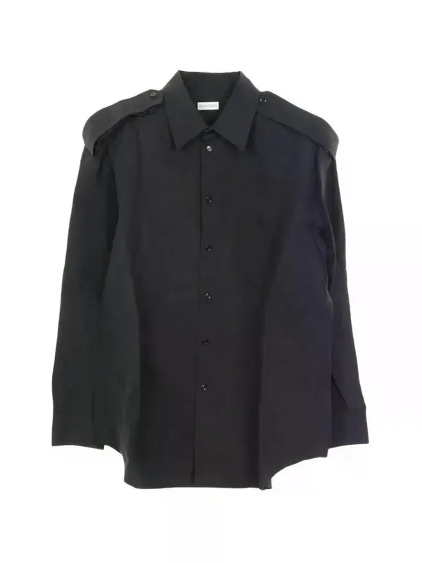 Burberry 2010s Back-print Long-sleeve Shirt